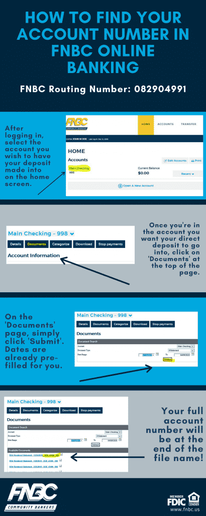 Where to Find Your Routing & Account Number - FNBC